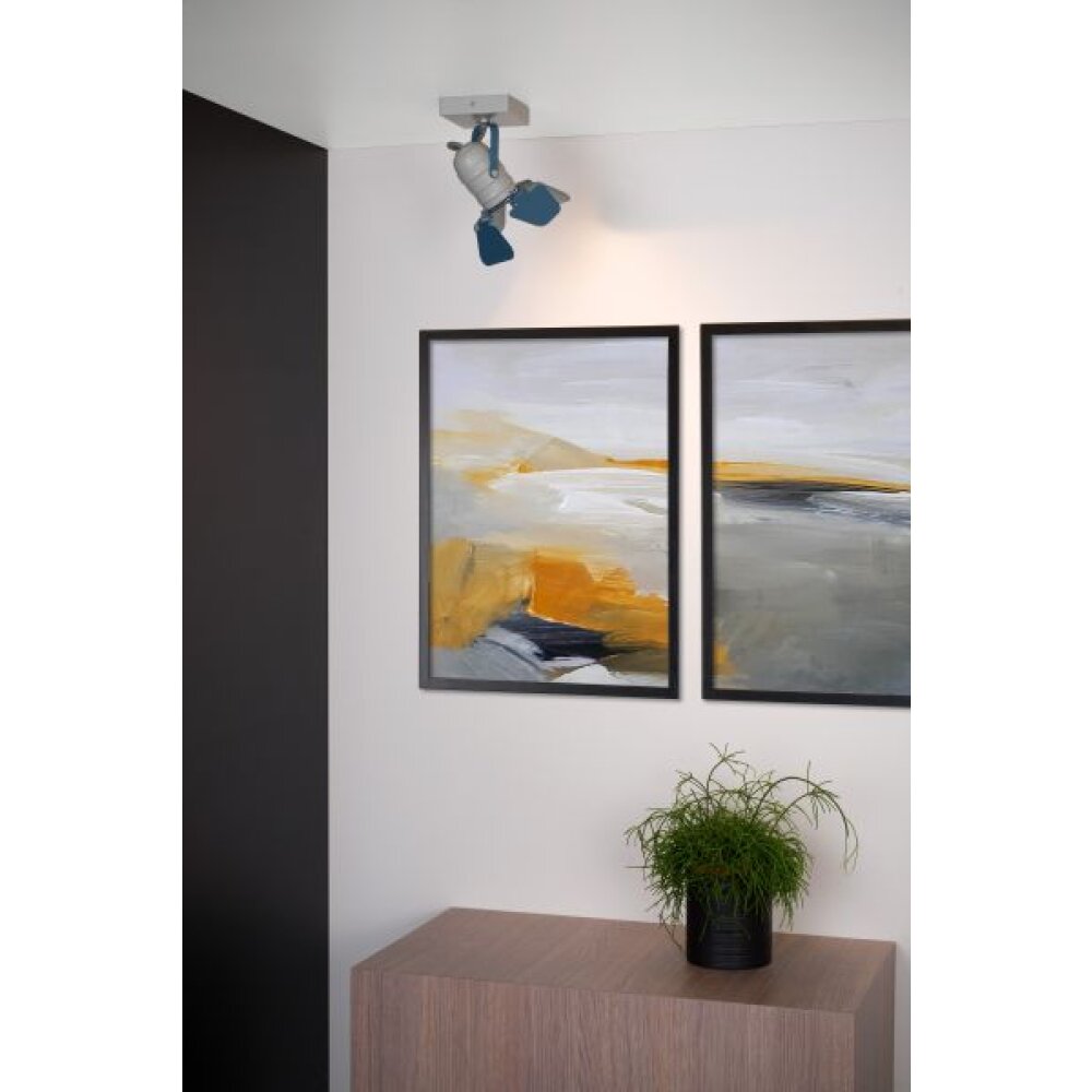 Lucide PICTO Ceiling Light blue, grey 17997/01/35 | lamps.eu