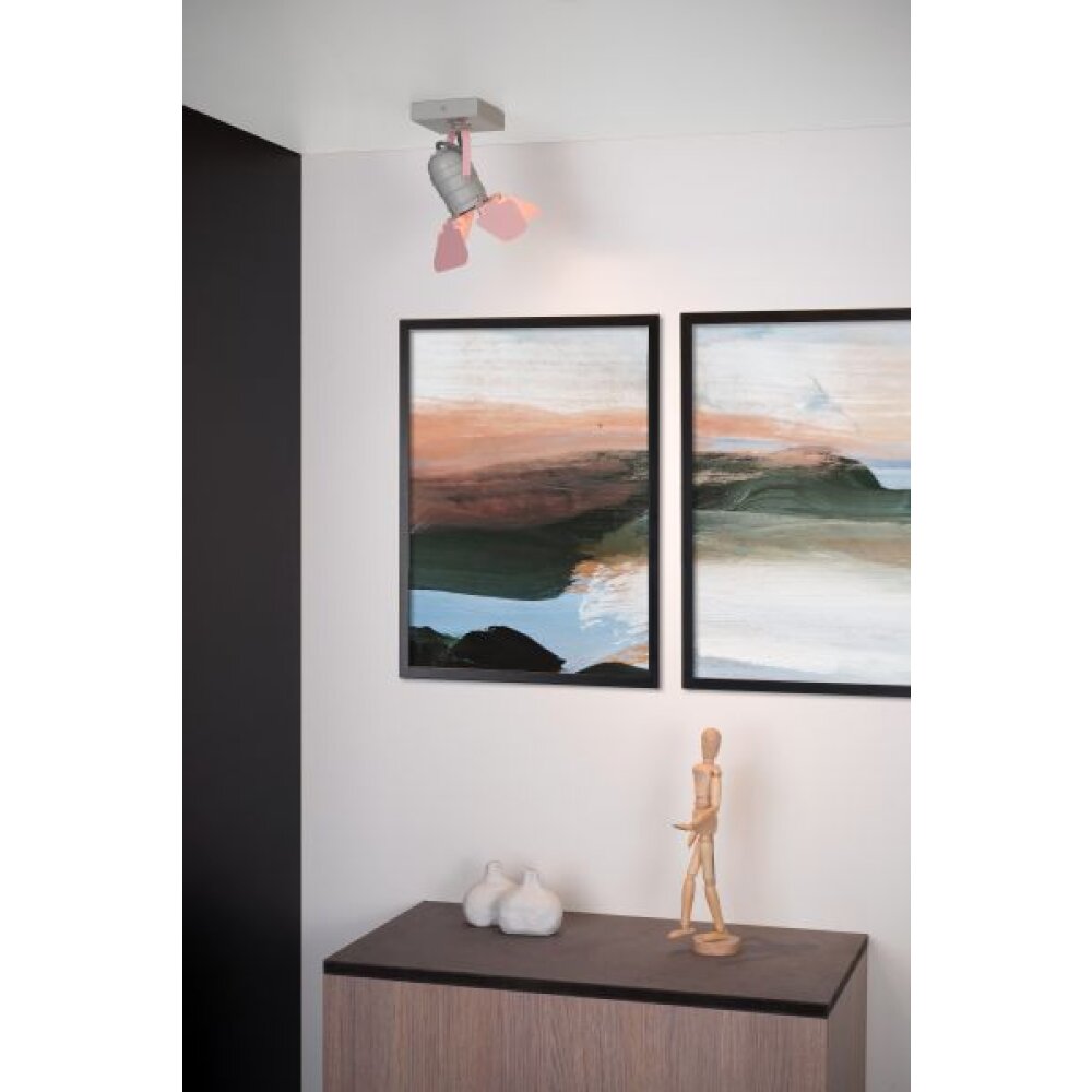 Lucide PICTO Ceiling Light grey, pink 17997/01/66 | lamps.eu