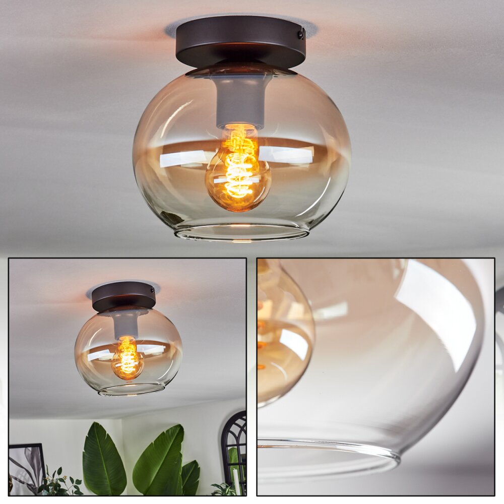 APEDO Ceiling Light - glass Amber, clear H3726648 | lamps.eu